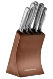 Copper Knife Set With Block | Kitchenware | Copper Living
