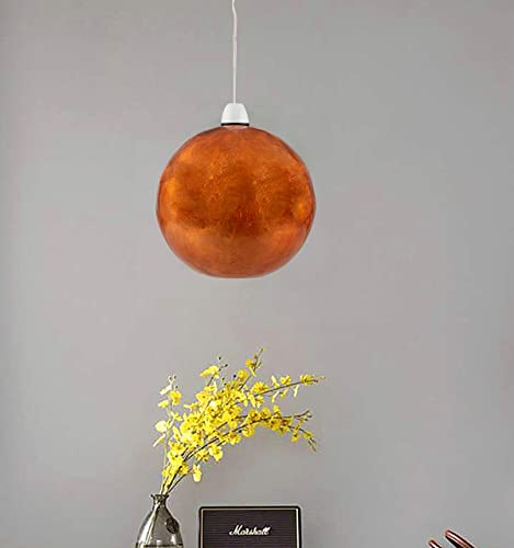 20cm Copper Capiz Shell Ball Lamp Shade Bedroom Light Shade – Copper Living