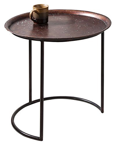 Copper Side Table | 21 x 21 x 20-Inch – Copper Living