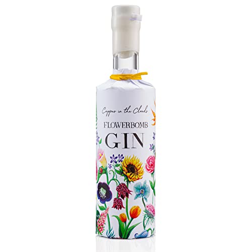 Gift-wrapped Flowerbomb Gin by Copper in the Clouds. 35cl. 40% – Copper ...