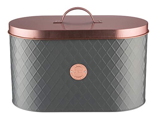 Grey & Copper Bread Bin | Henrik Copper Collection | Typhoon – Copper ...