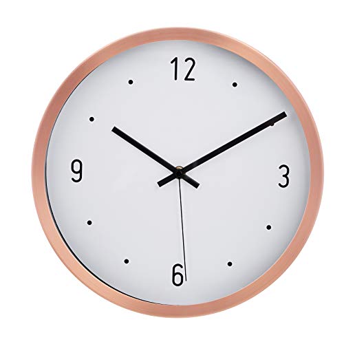Copper Wall Clock | 32cm | Analogue | Battery Powered – Copper Living