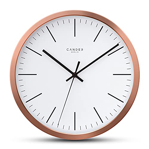 Copper Wall Clock 12" | Silent Non Ticking – Copper Living