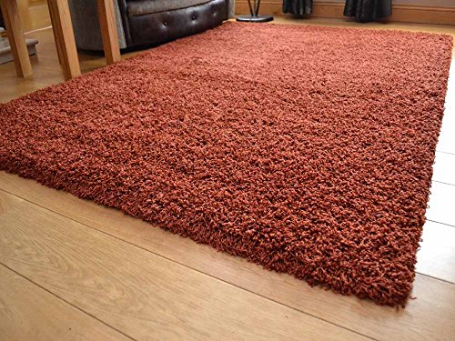 Thick Luxurious Soft Dense Pile Rug | Copper | 120cm x 170cm – Copper ...